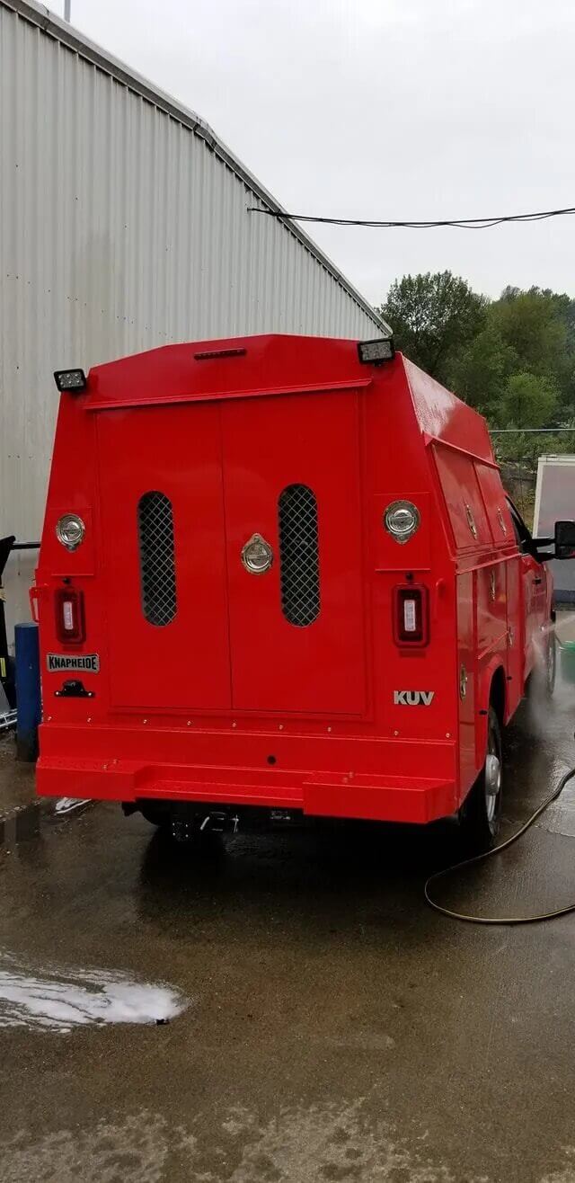 Knapheide KUVCC body with flip-up doors - Allied Body Works
